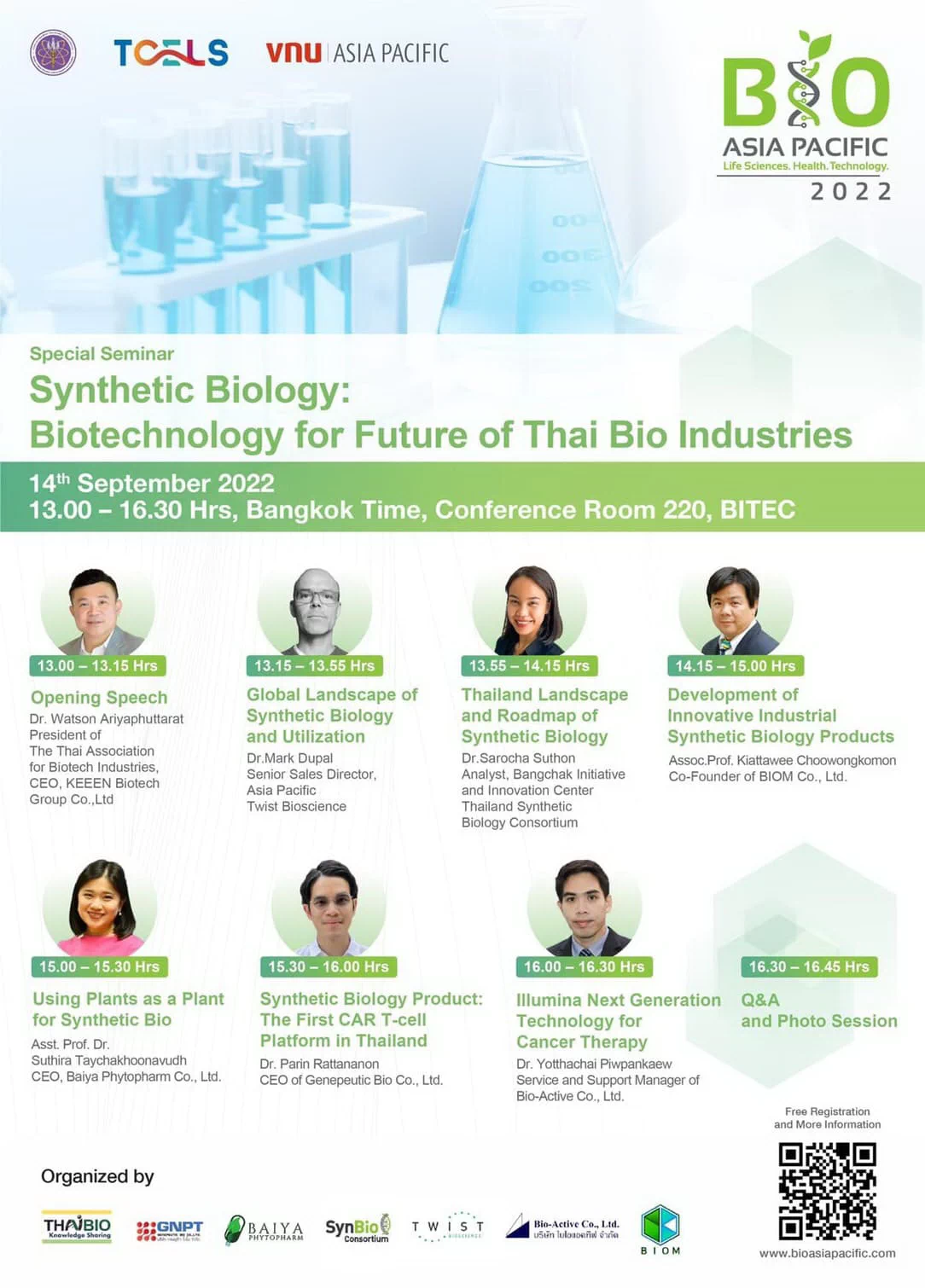 ขอเชิญร่วมฟังสัมมนาพิเศษ หัวข้อ Synthetic Biology Biotechnology for ...